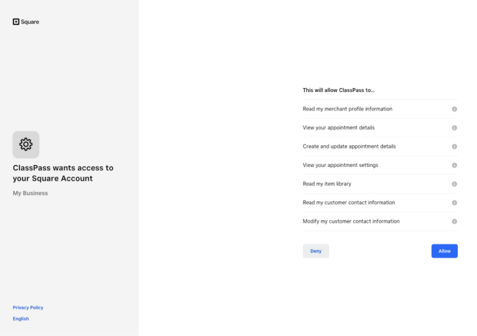 Square - Integration Steps